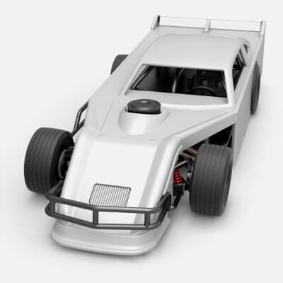 Asphalt Modified Stock Car V4 Scale 1:25 - 3D Model by TechItemsRock