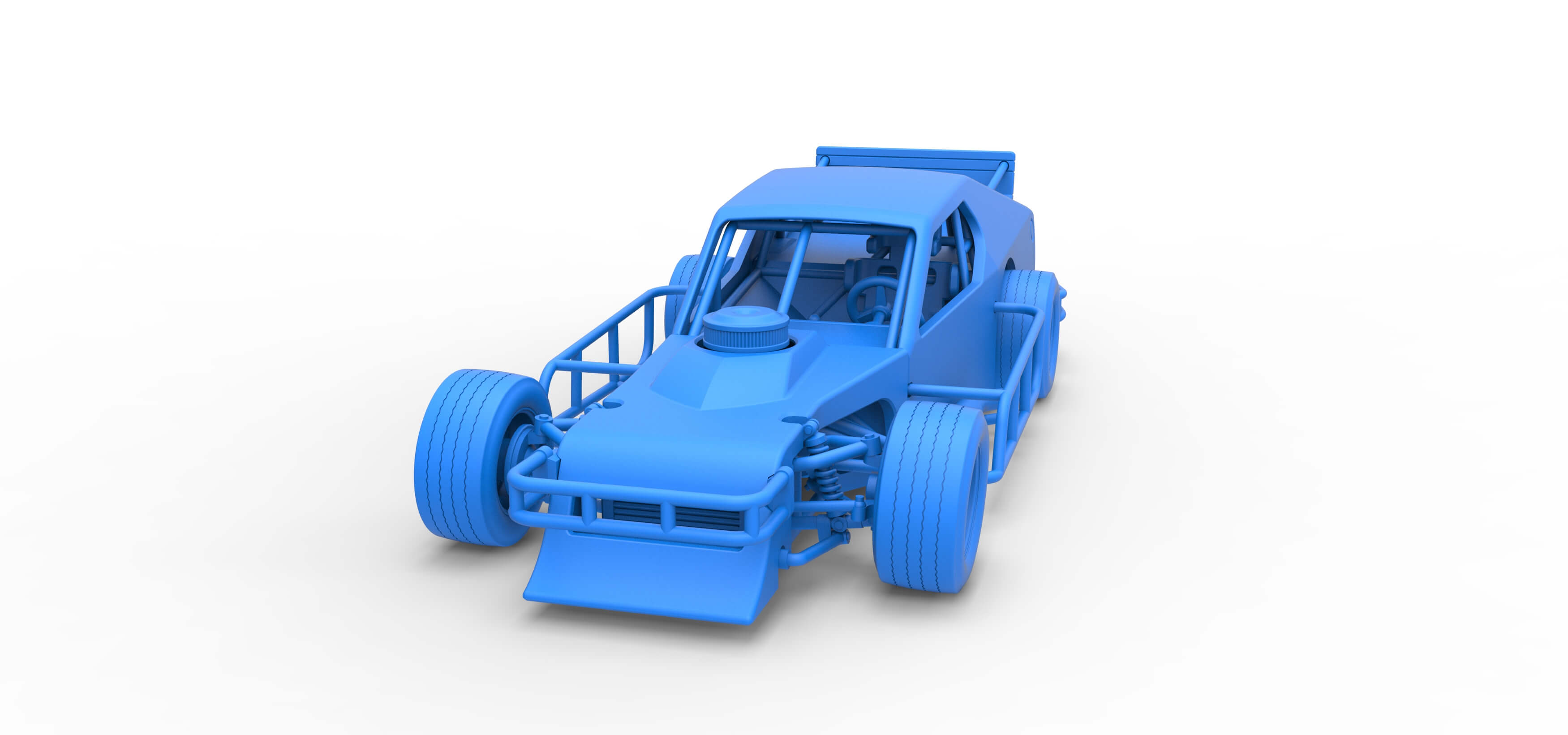 Asphalt Modified Stock Car Version 2 Scale 1:25 - 3D Model by TechItemsRock