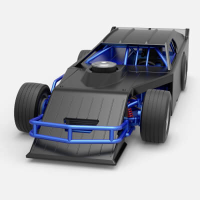 Asphalt Modified Stock Car Version 3 Scale 1:25 - 3D Model by TechItemsRock
