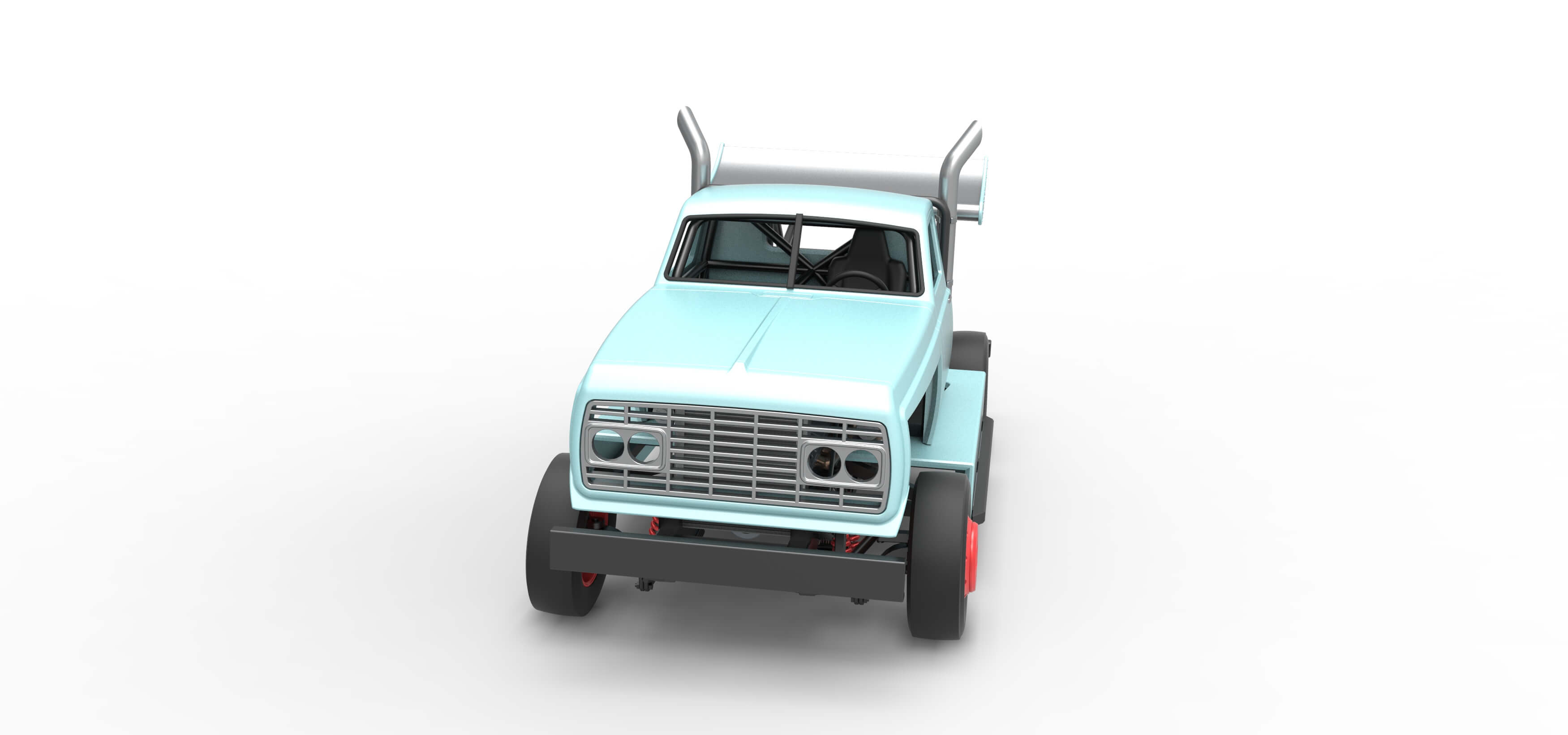 Big Rig Racing Semi Truck Scale 1:25 - 3D Model by TechItemsRock