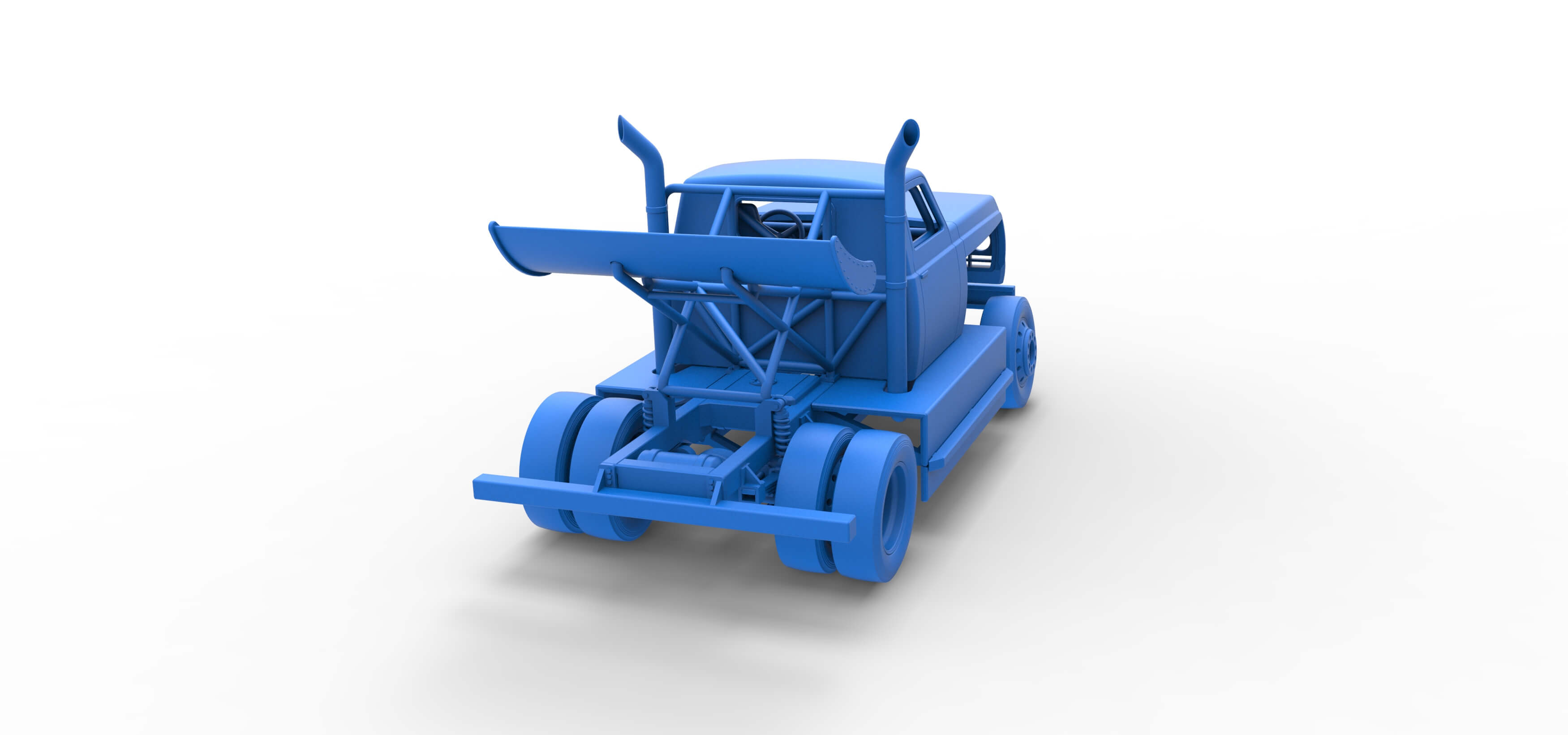 Big Rig Racing Semi Truck Scale 1:25 - 3D Model by TechItemsRock