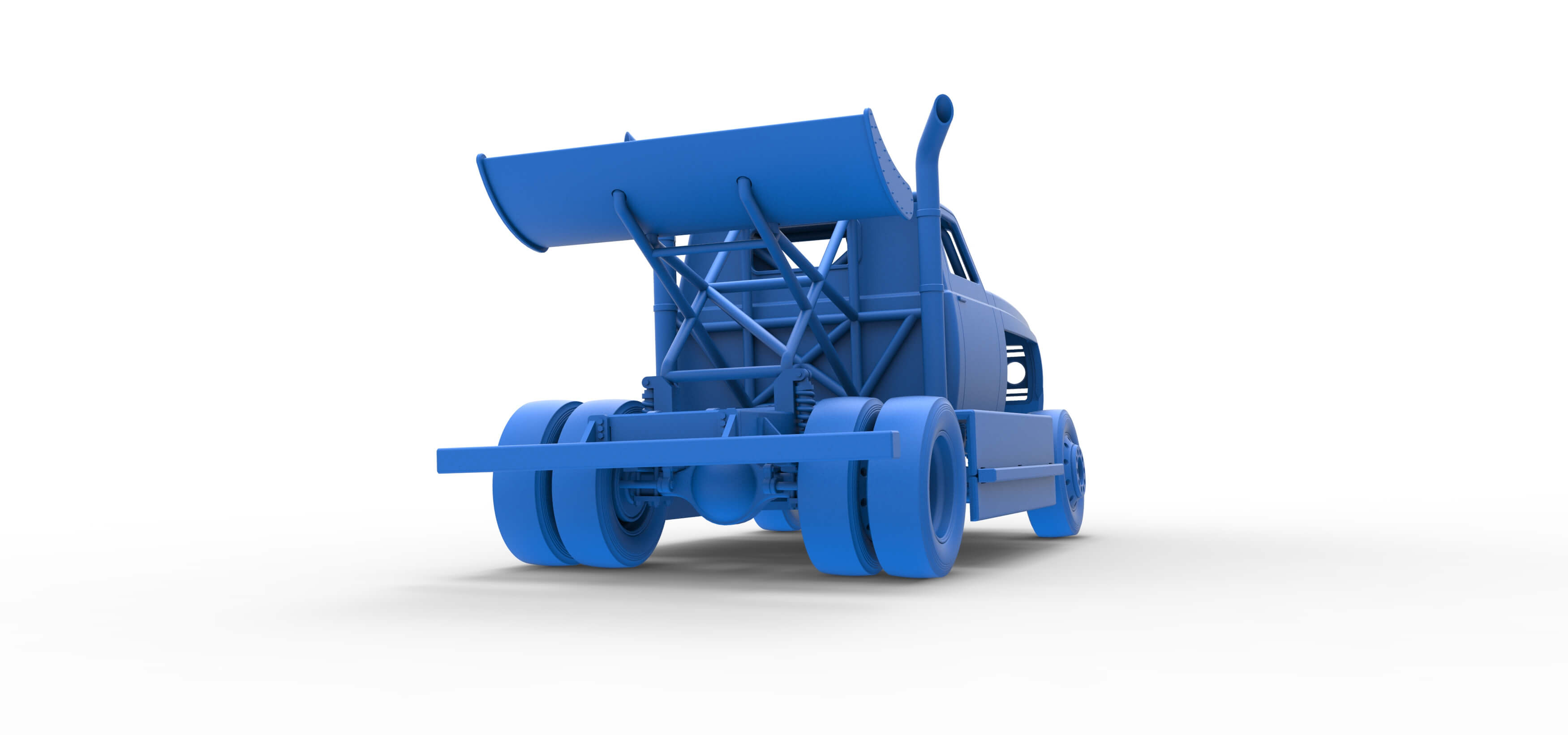 Big Rig Racing Semi Truck Scale 1:25 - 3D Model by TechItemsRock