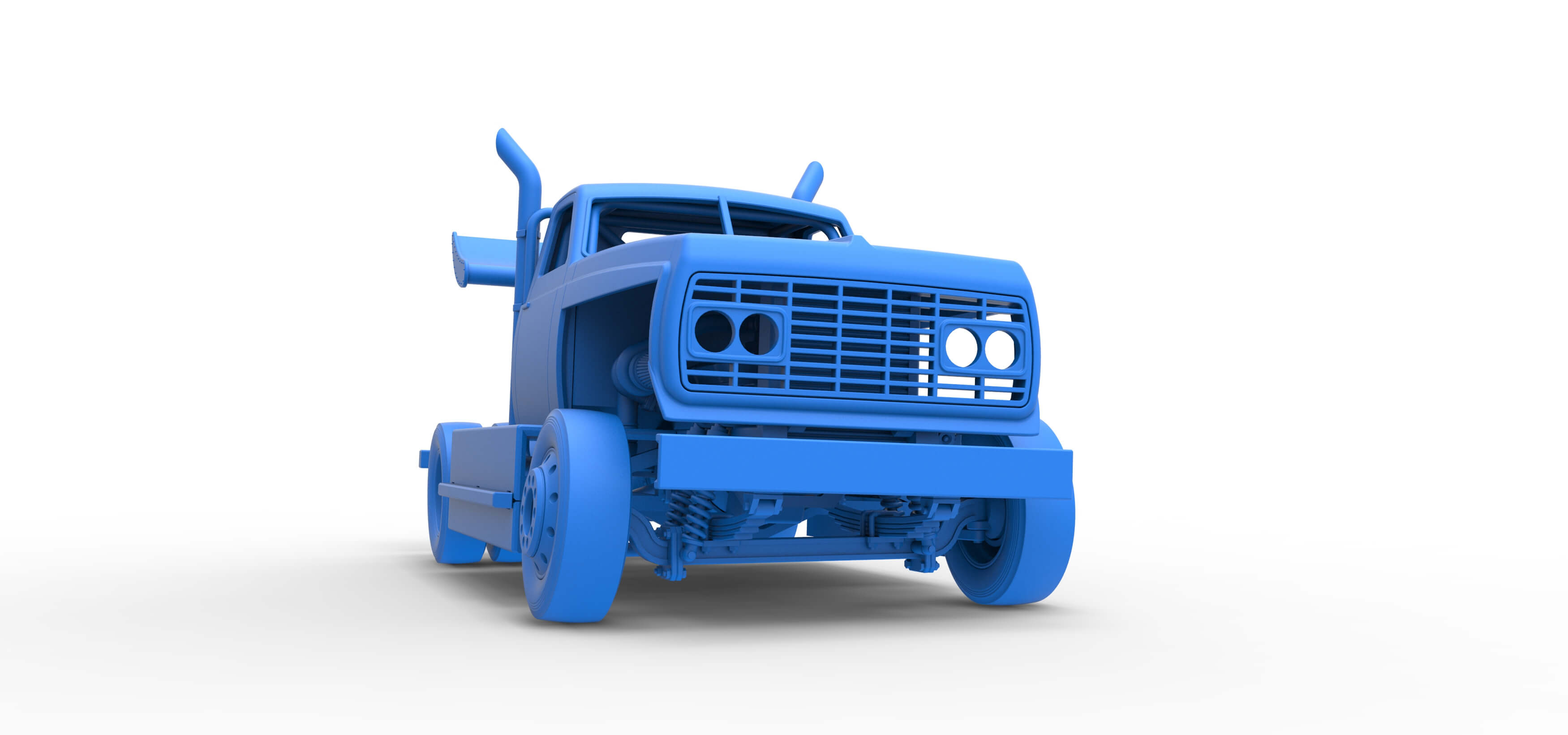 Big Rig Racing Semi Truck Scale 1:25 - 3D Model by TechItemsRock