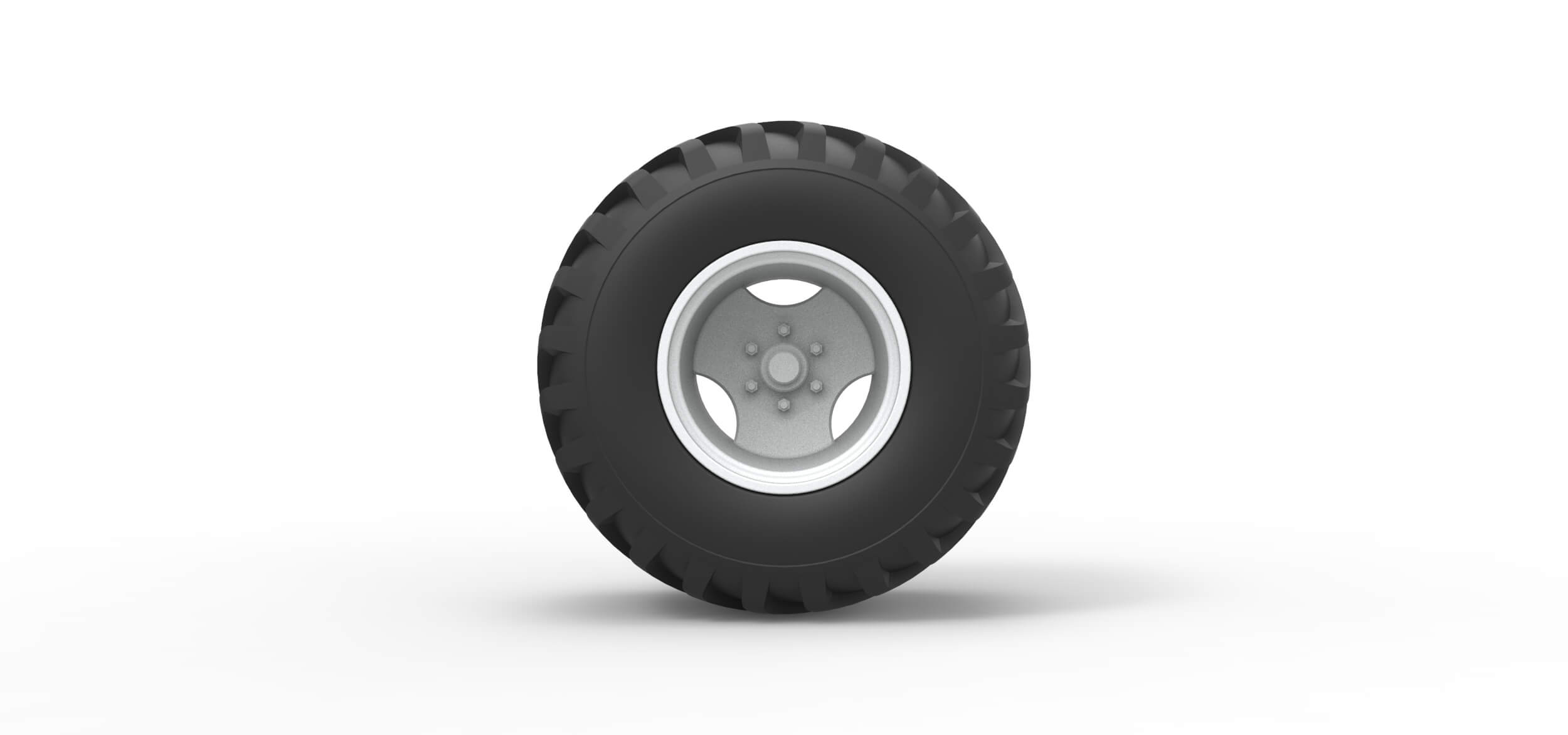 Monster Truck Wheel 1:25 - 3D Model by TechItemsRock
