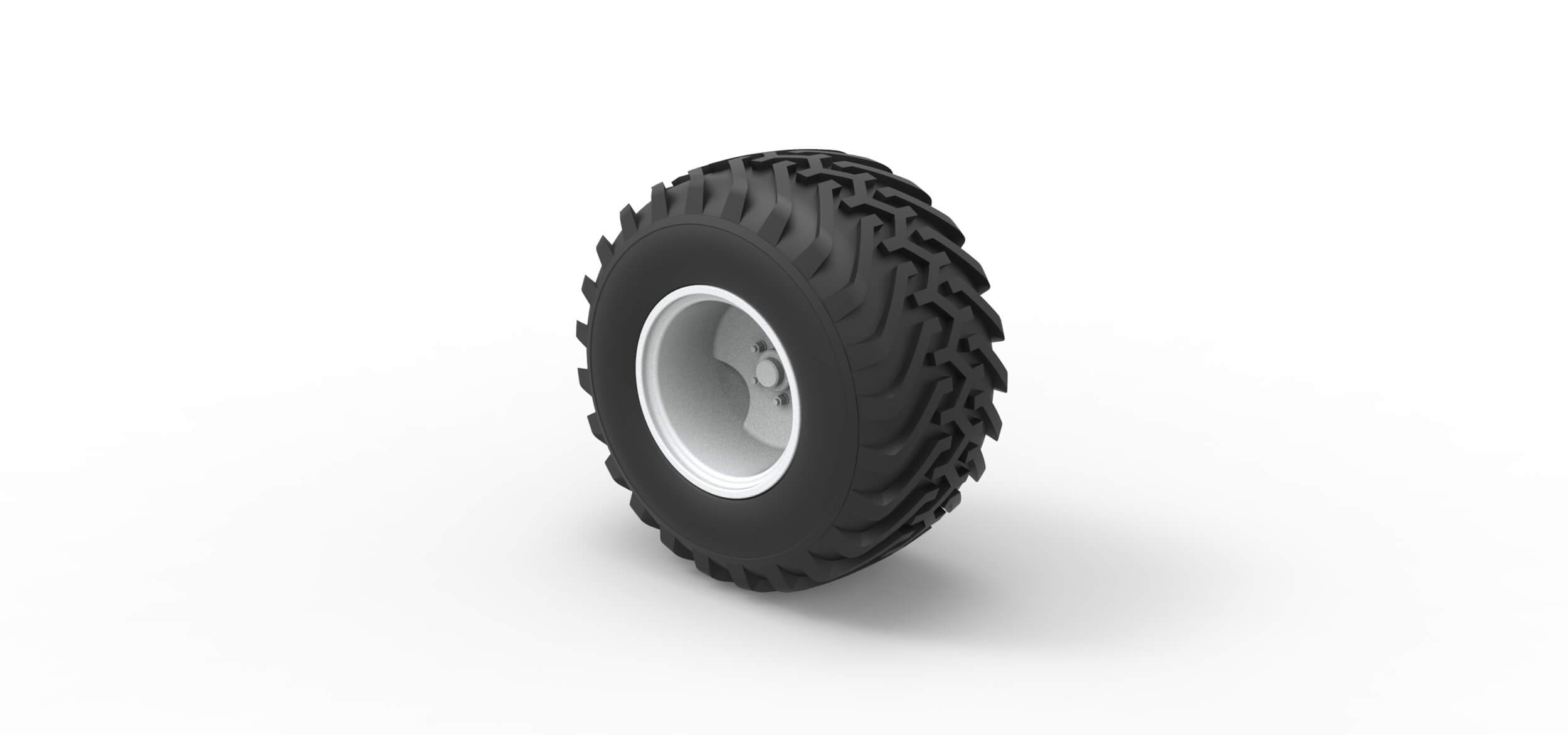 Monster Truck Wheel 1:25 - 3D Model by TechItemsRock