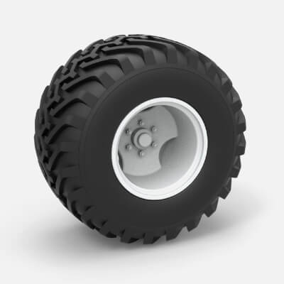 Monster Truck Wheel 1:25 - 3D Model by TechItemsRock