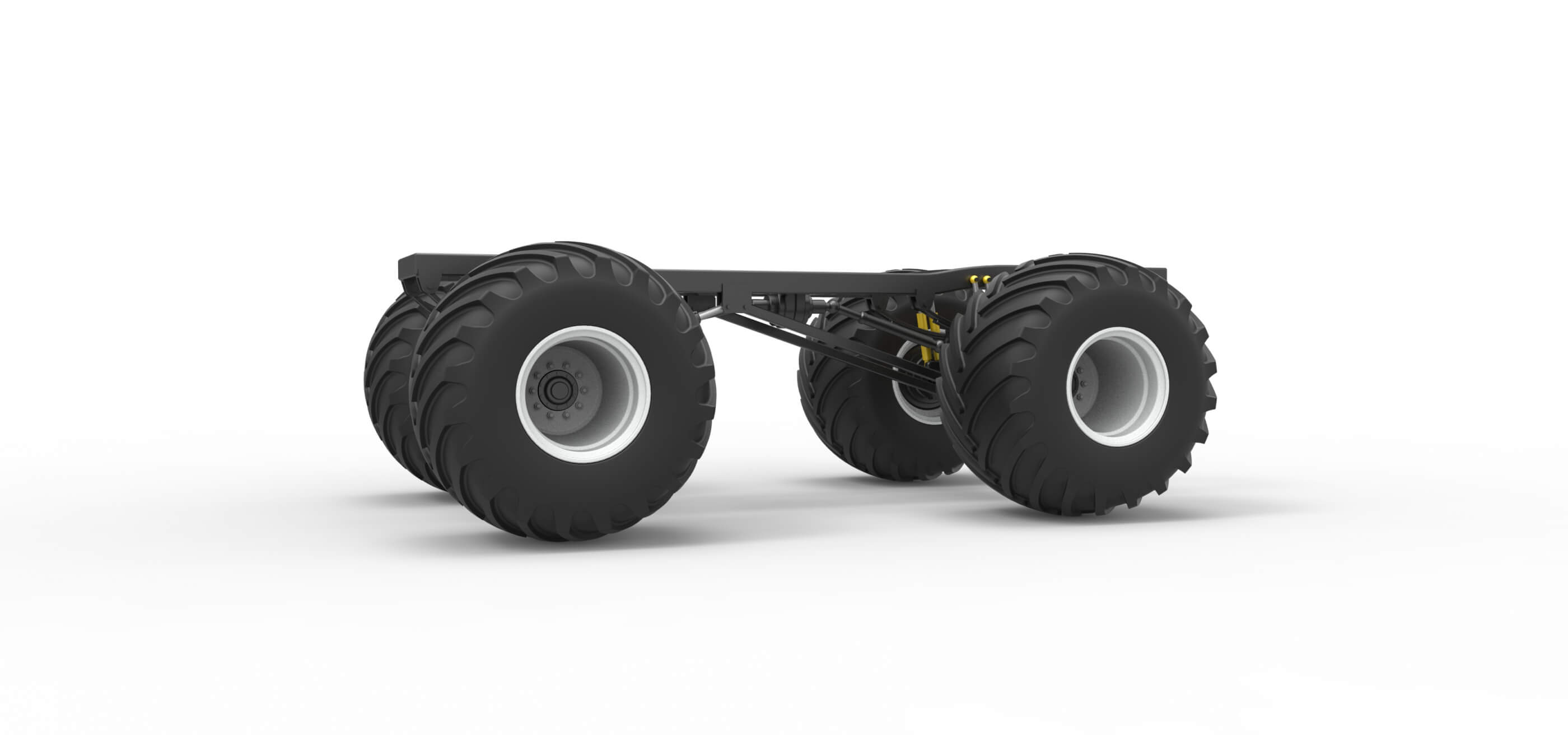 Vintage Monster Truck Chassis 1:25 - 3D Model by TechItemsRock