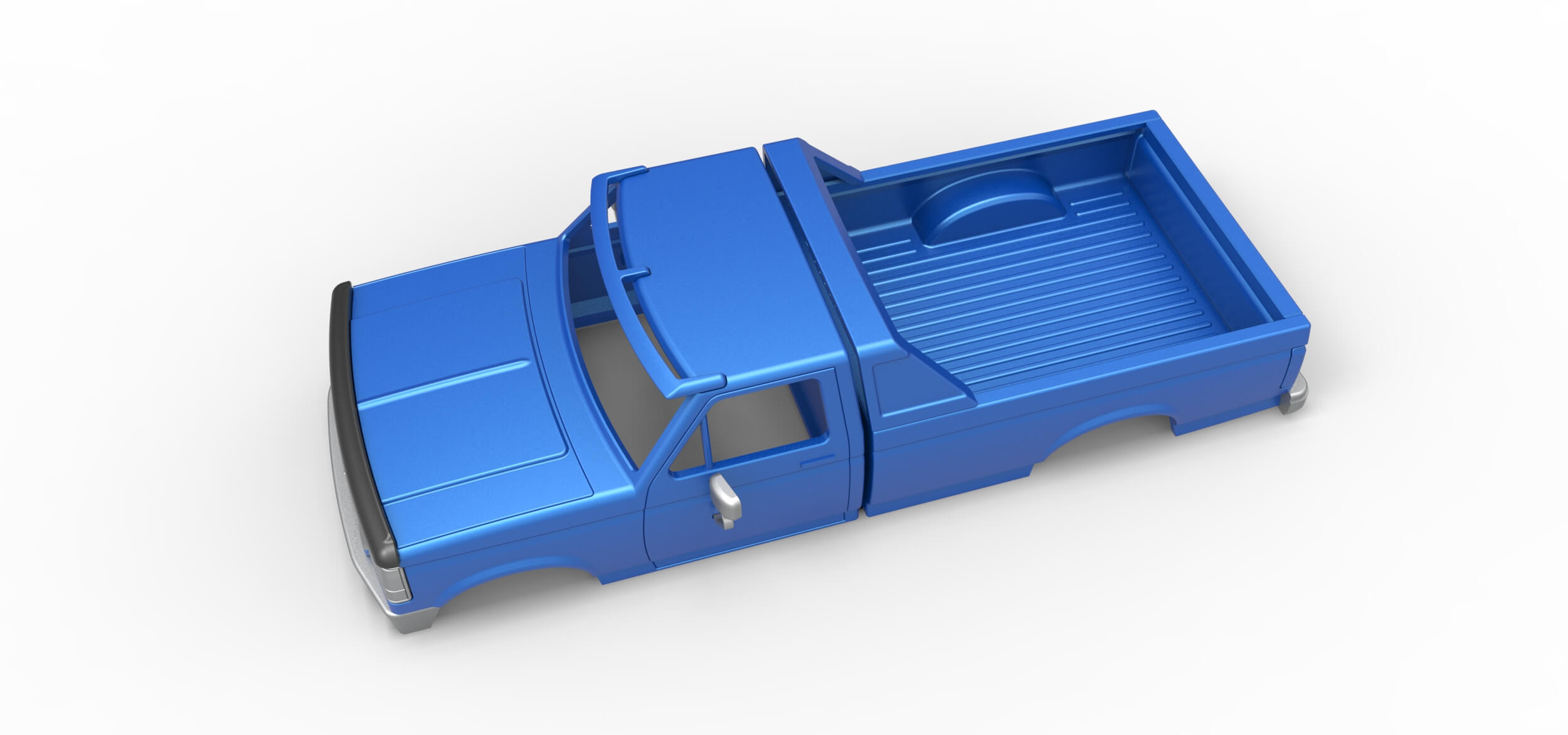 Shell of vintage monster truck 1:25 - 3D Model by TechItemsRock