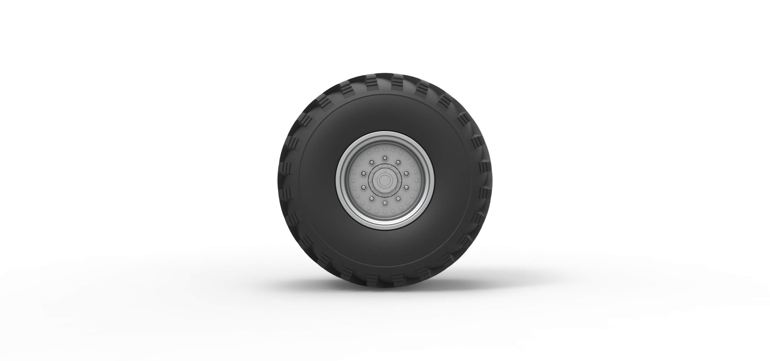 Vintage Monster Truck Wheel 1:25 - 3D Model by TechItemsRock