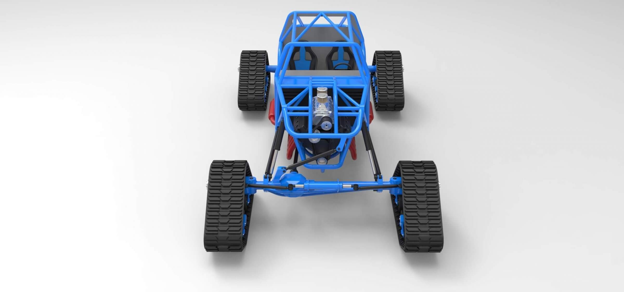 Buggy with Mattracks Suspension Tracks - 3D Model by TechItemsRock