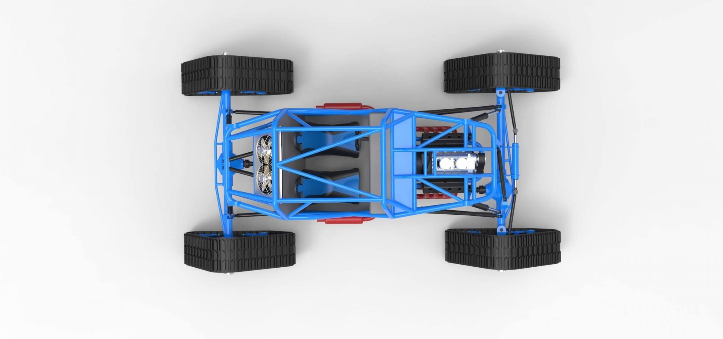 Buggy with Mattracks Suspension Tracks - 3D Model by TechItemsRock