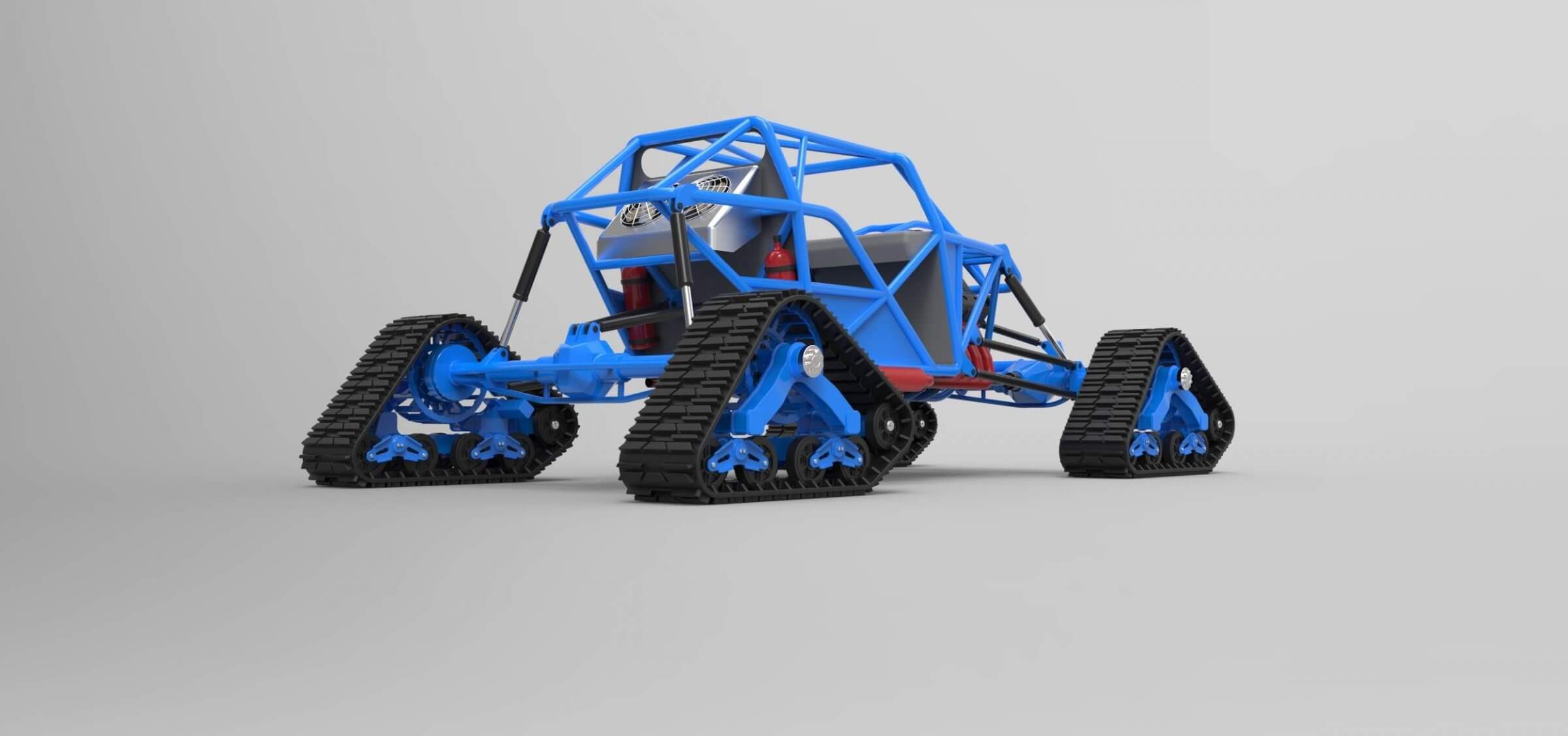 Buggy with Mattracks Suspension Tracks - 3D Model by TechItemsRock