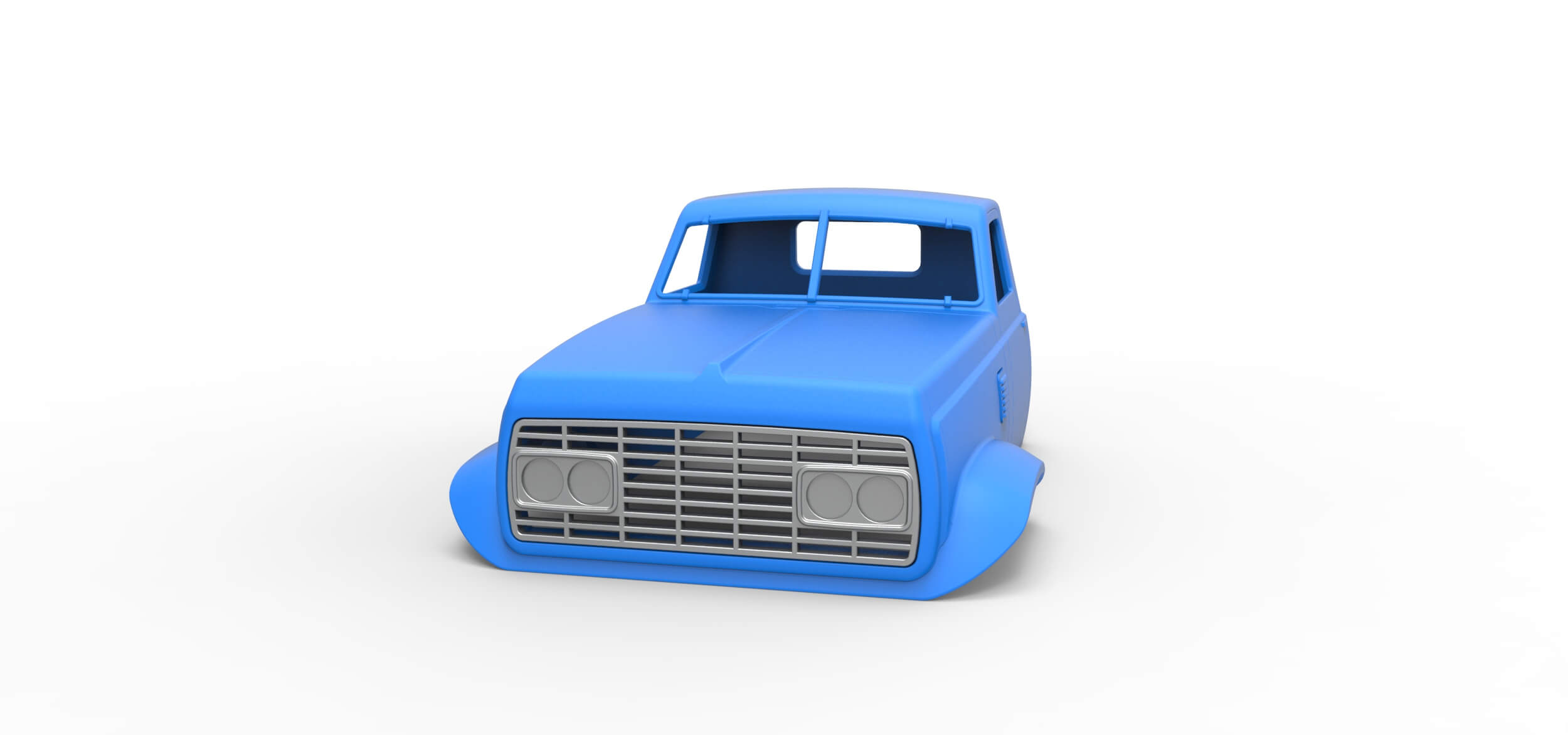 Cab of Vintage Gatr Racing Semi Truck Version 3 Scale 1:25 - 3D Model ...