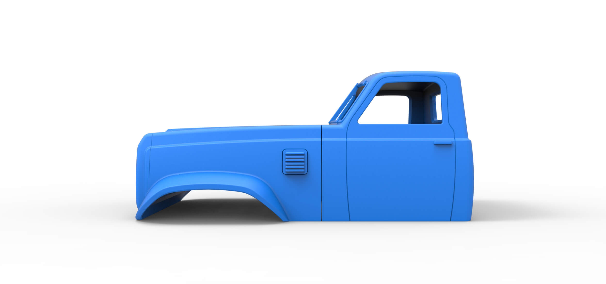 Cab of Vintage Gatr Racing Semi Truck Version 3 Scale 1:25 - 3D Model ...