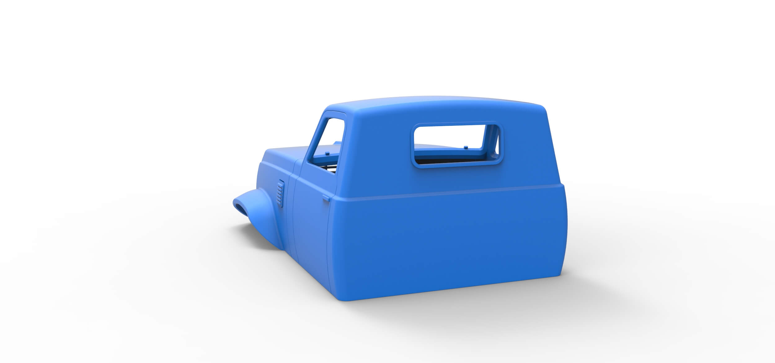 Cab of Vintage Gatr Racing Semi Truck Version 3 Scale 1:25 - 3D Model ...