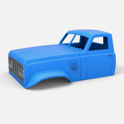 Cab of Vintage Gatr Racing Semi Truck Version 3 Scale 1:25 - 3D Model ...
