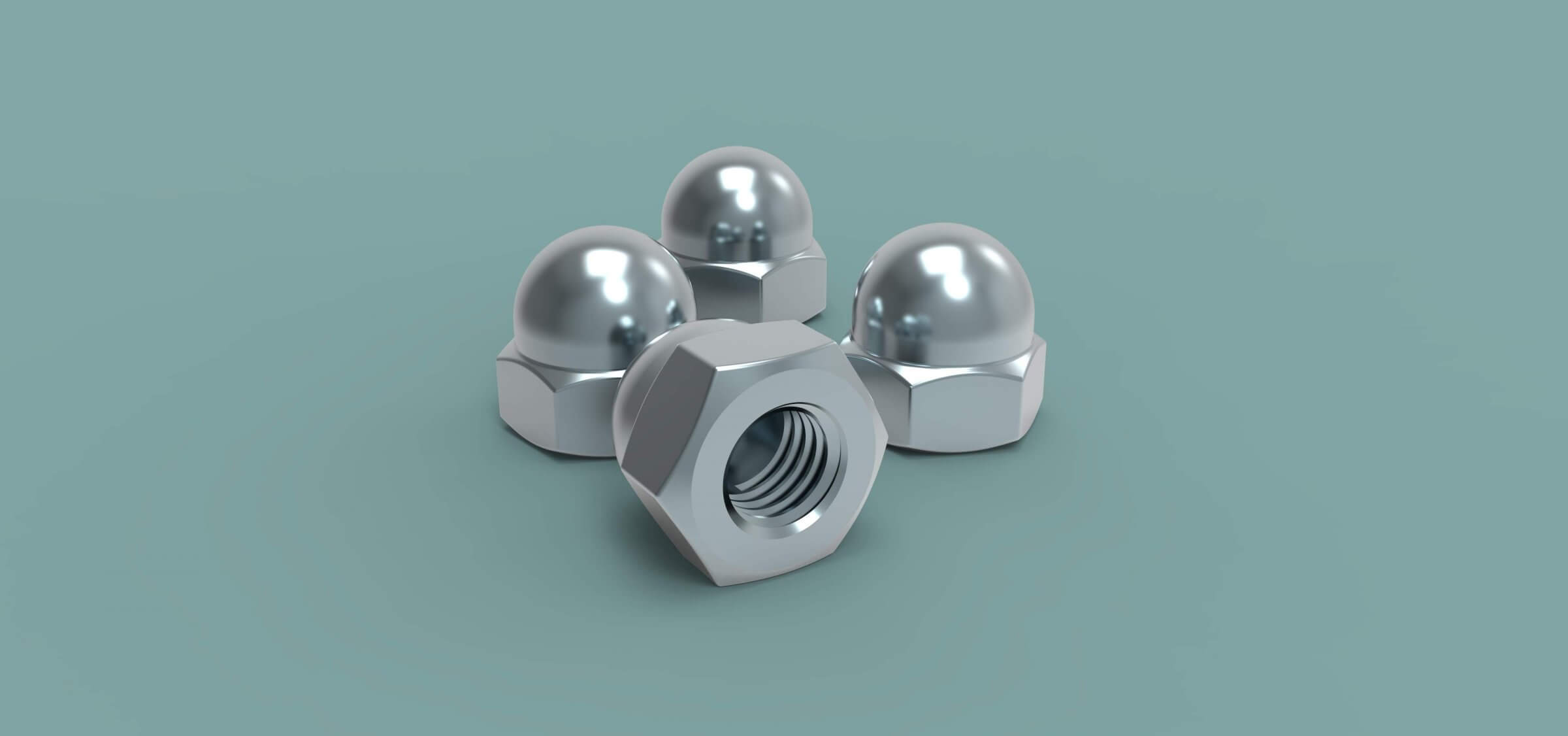 Cap Nut M10 - Free 3D Model by TechItemsRock