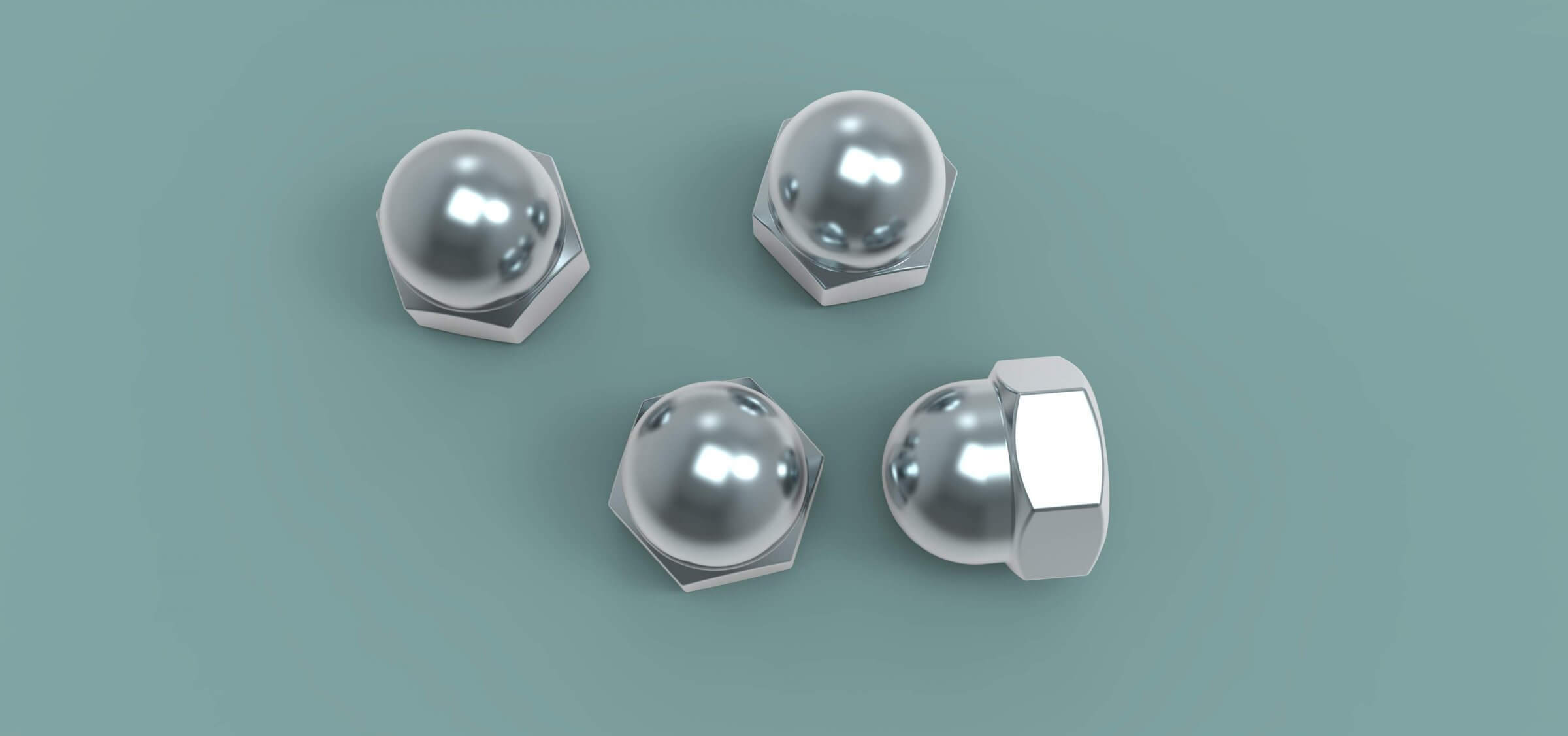 Cap Nut M10 - Free 3D Model by TechItemsRock