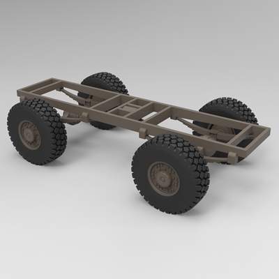 Chassis 4x4 - 3D Model by TechItemsRock