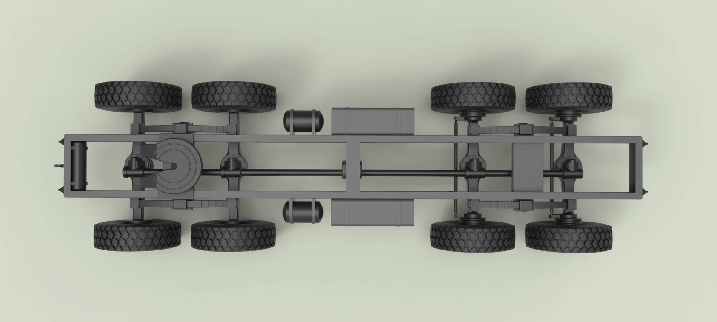 Chassis 8x8 for Truck - 3D Model by TechItemsRock