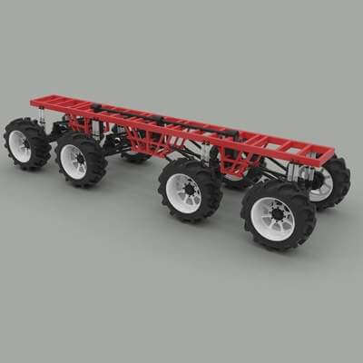 Chassis 8x8 - 3D Model by TechItemsRock