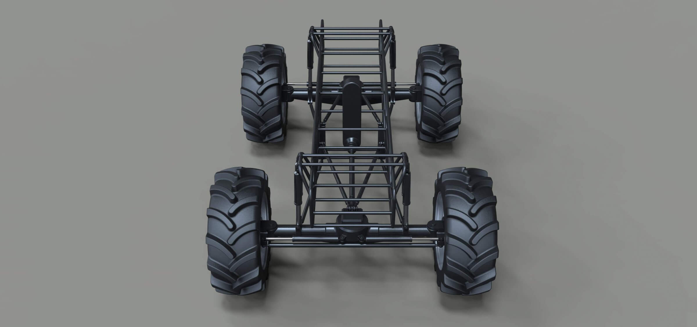 Chassis for Mud Truck 2 - 3D Model by TechItemsRock