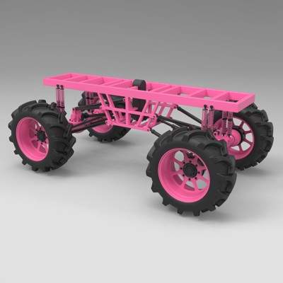 Chassis for Mud Truck 1 - 3D Model by TechItemsRock