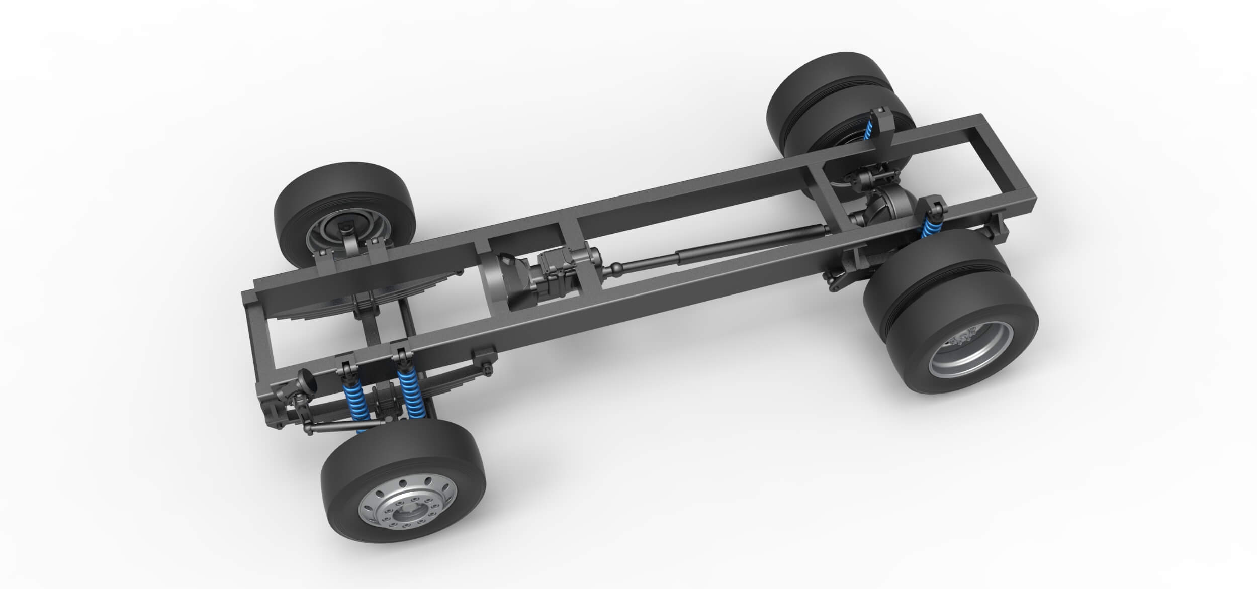 Chassis of Big Rig Racing Semi Truck Scale 1:25 - 3D Model by TechItemsRock