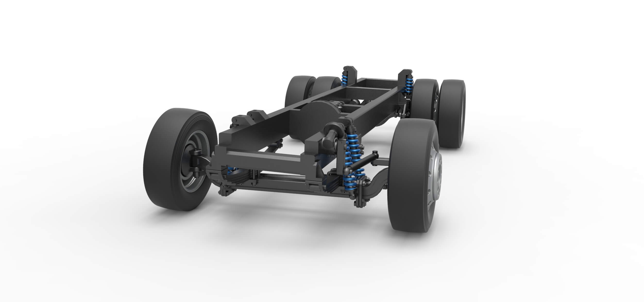 Chassis of Big Rig Racing Semi Truck Scale 1:25 - 3D Model by TechItemsRock