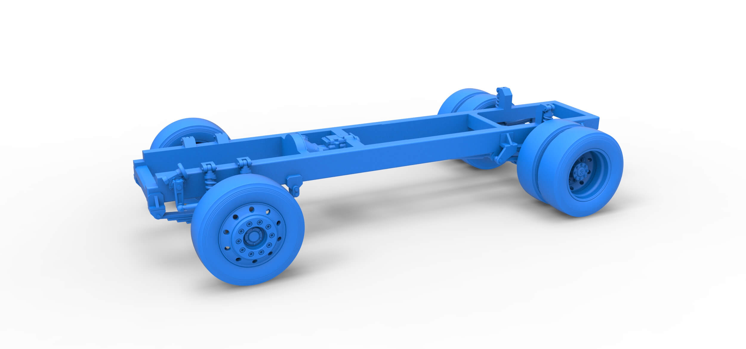 Chassis of Big Rig Racing Semi Truck Scale 1:25 - 3D Model by TechItemsRock