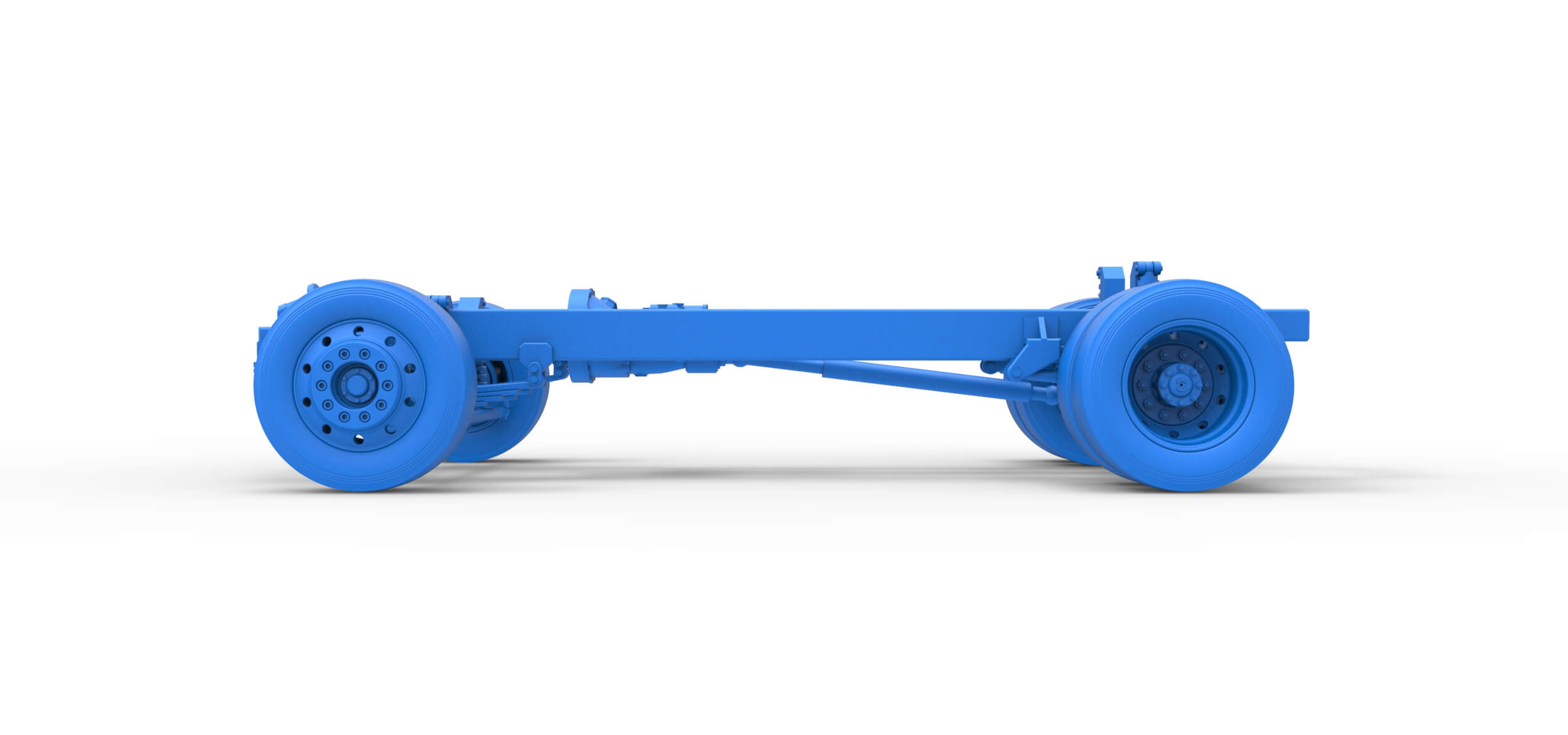 Chassis of Big Rig Racing Semi Truck Scale 1:25 - 3D Model by TechItemsRock