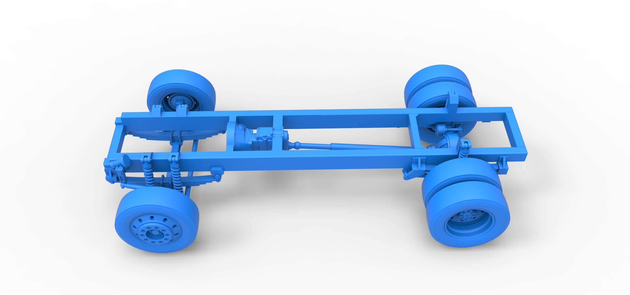 Chassis of Big Rig Racing Semi Truck Scale 1:25 - 3D Model by TechItemsRock