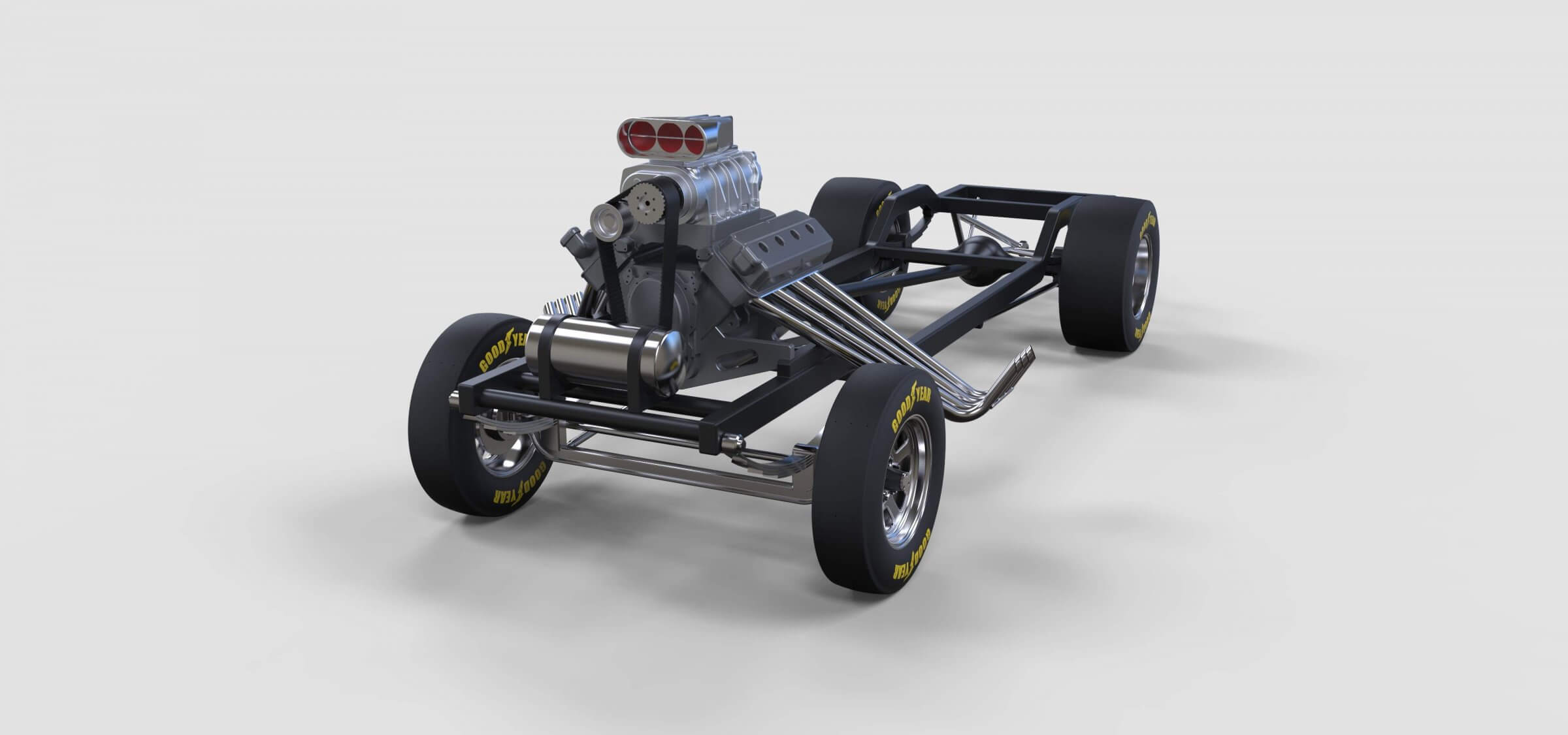 Chassis for Gasser - 3D Model by TechItemsRock