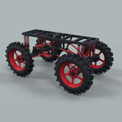 Chassis for Hill and Hole Truck - 3D Model by TechItemsRock