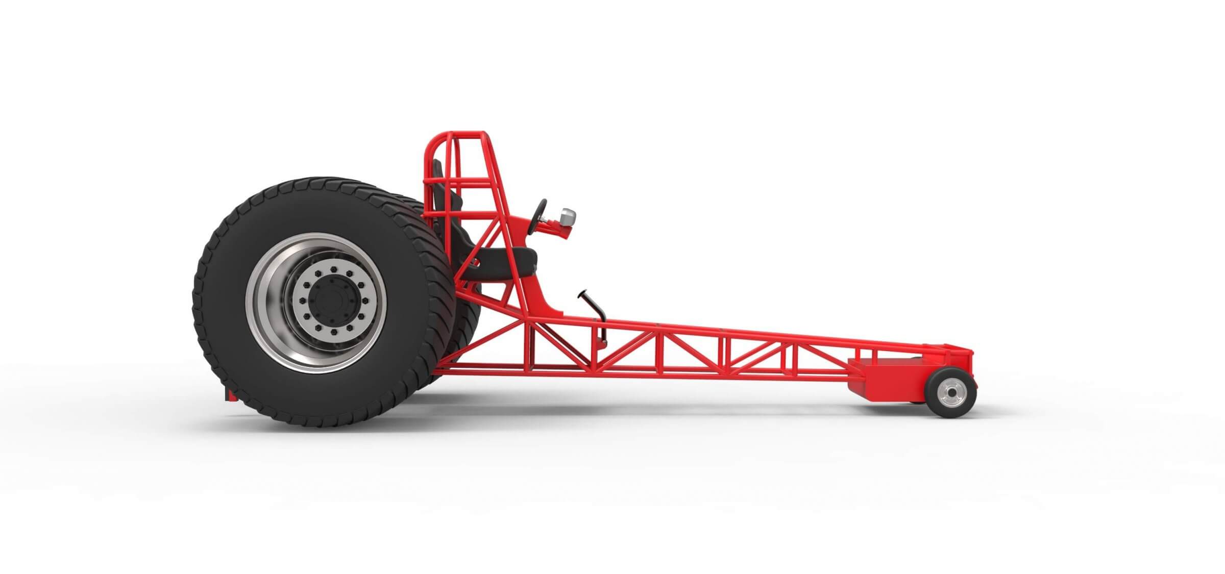 Chassis for Pulling Tractor - 3D Model by TechItemsRock