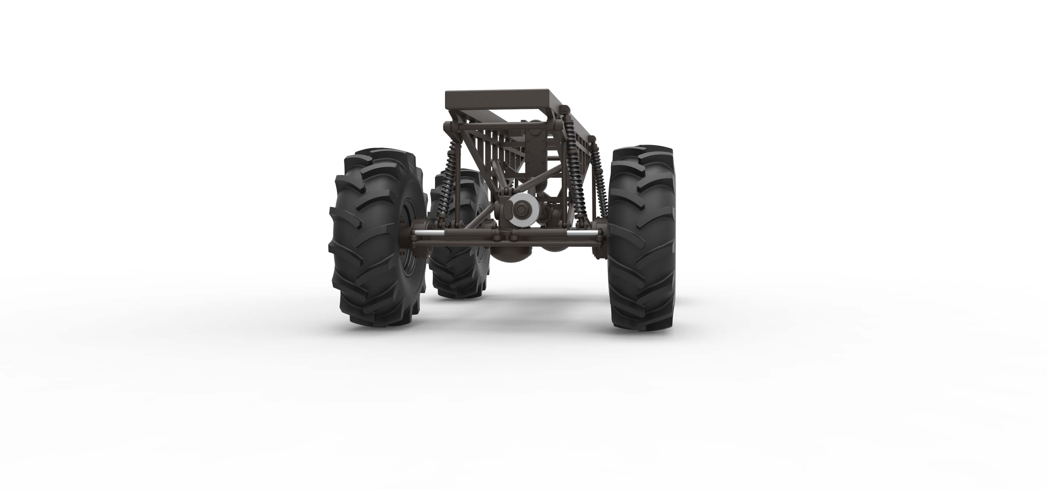 Chassis of Redneck Rave Mud Truck 1:25 - 3D Model by TechItemsRock