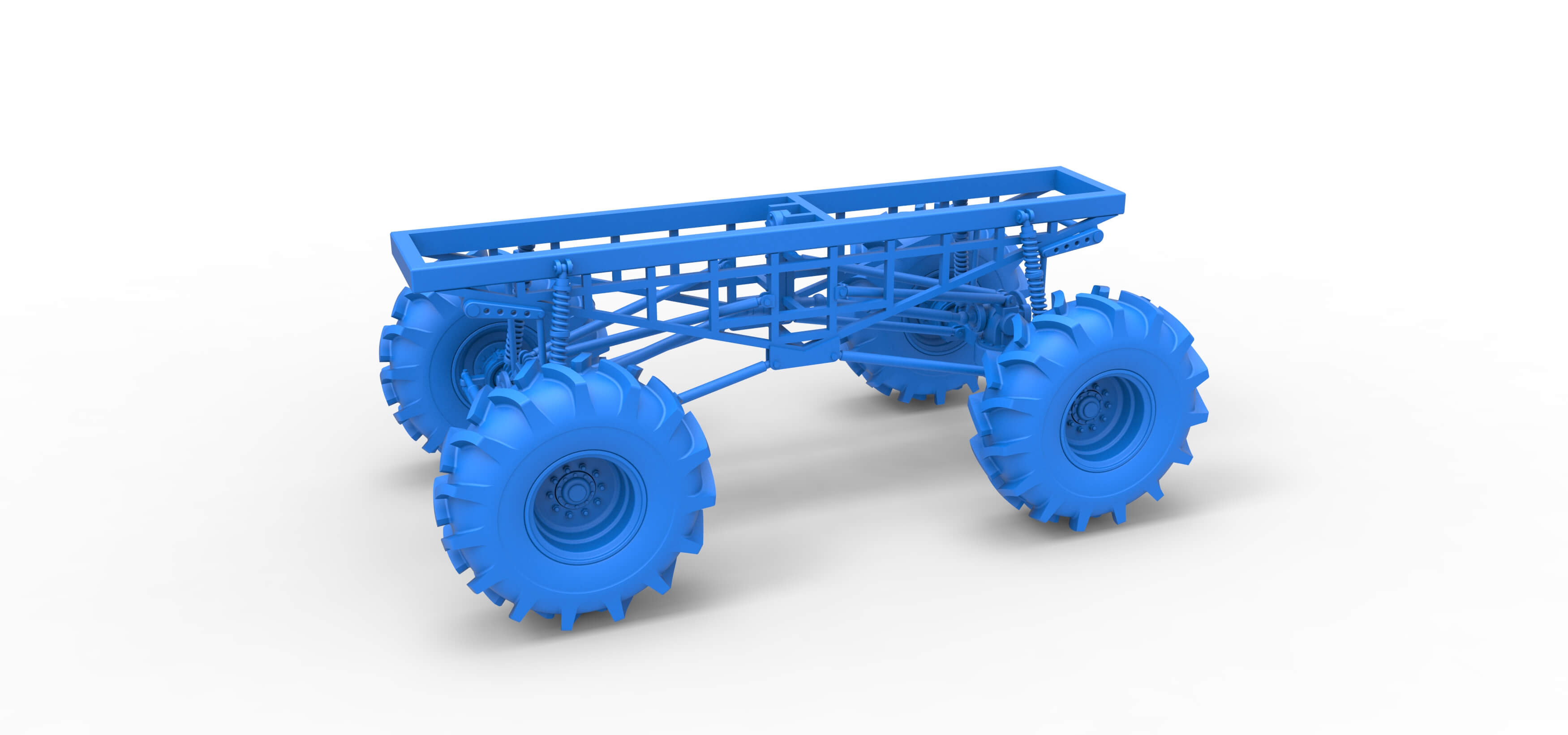Chassis of Redneck Rave Mud Truck 1:25 - 3D Model by TechItemsRock