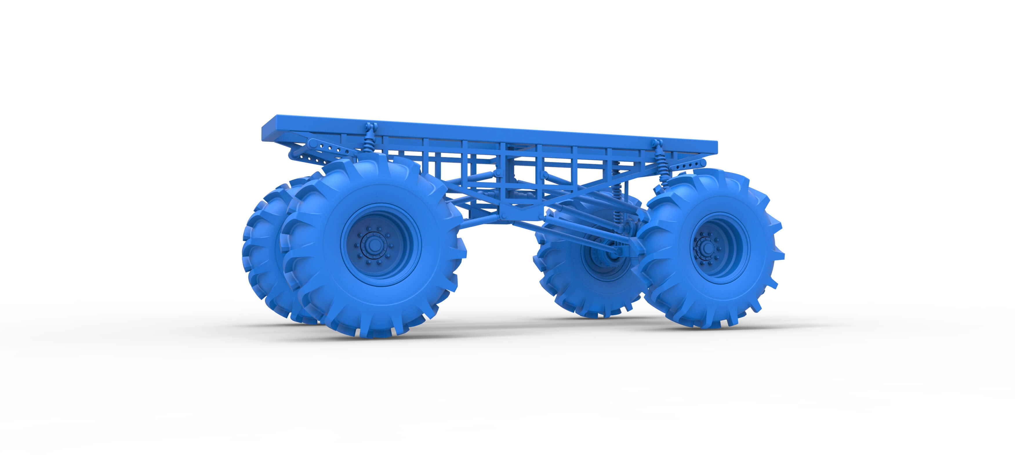 Chassis of Redneck Rave Mud Truck 1:25 - 3D Model by TechItemsRock