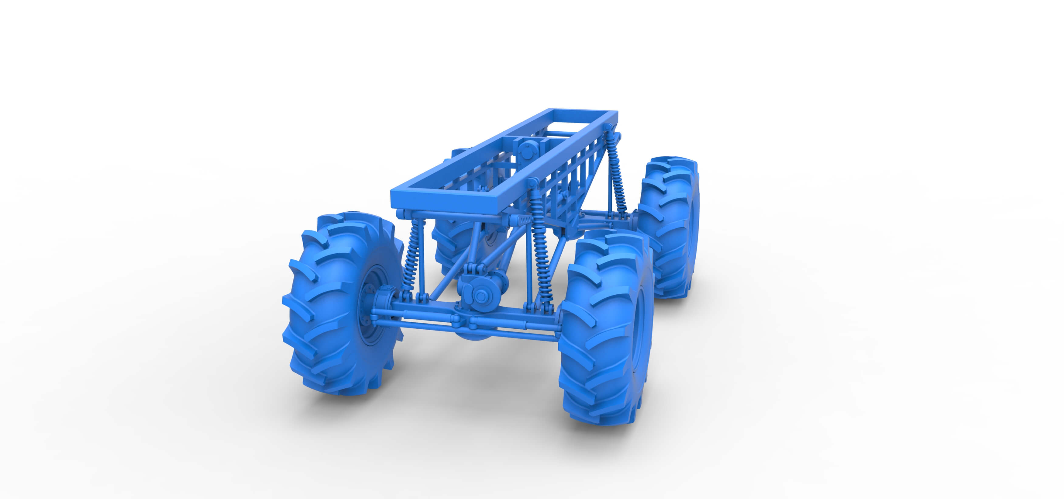 Chassis of Redneck Rave Mud Truck 1:25 - 3D Model by TechItemsRock