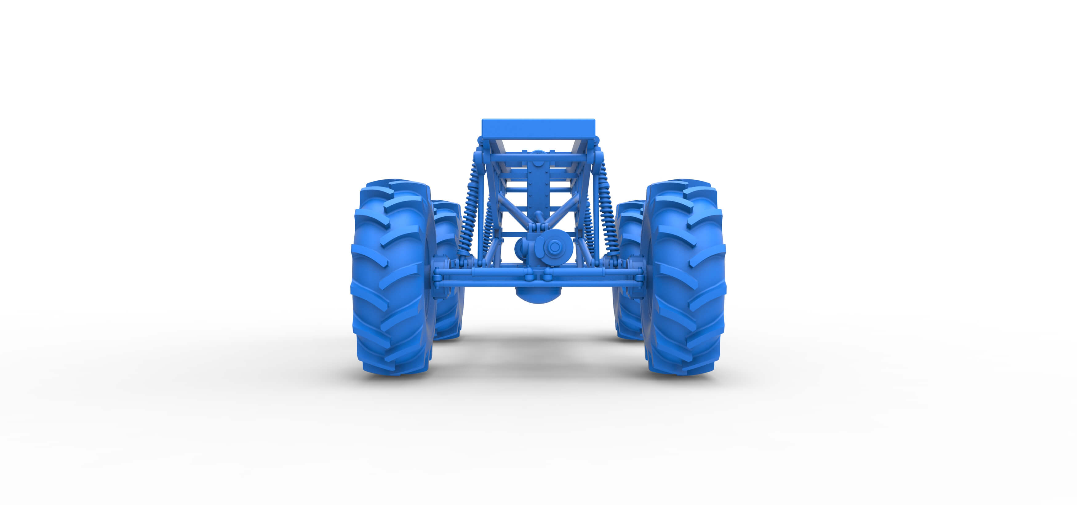 Chassis of Redneck Rave Mud Truck 1:25 - 3D Model by TechItemsRock