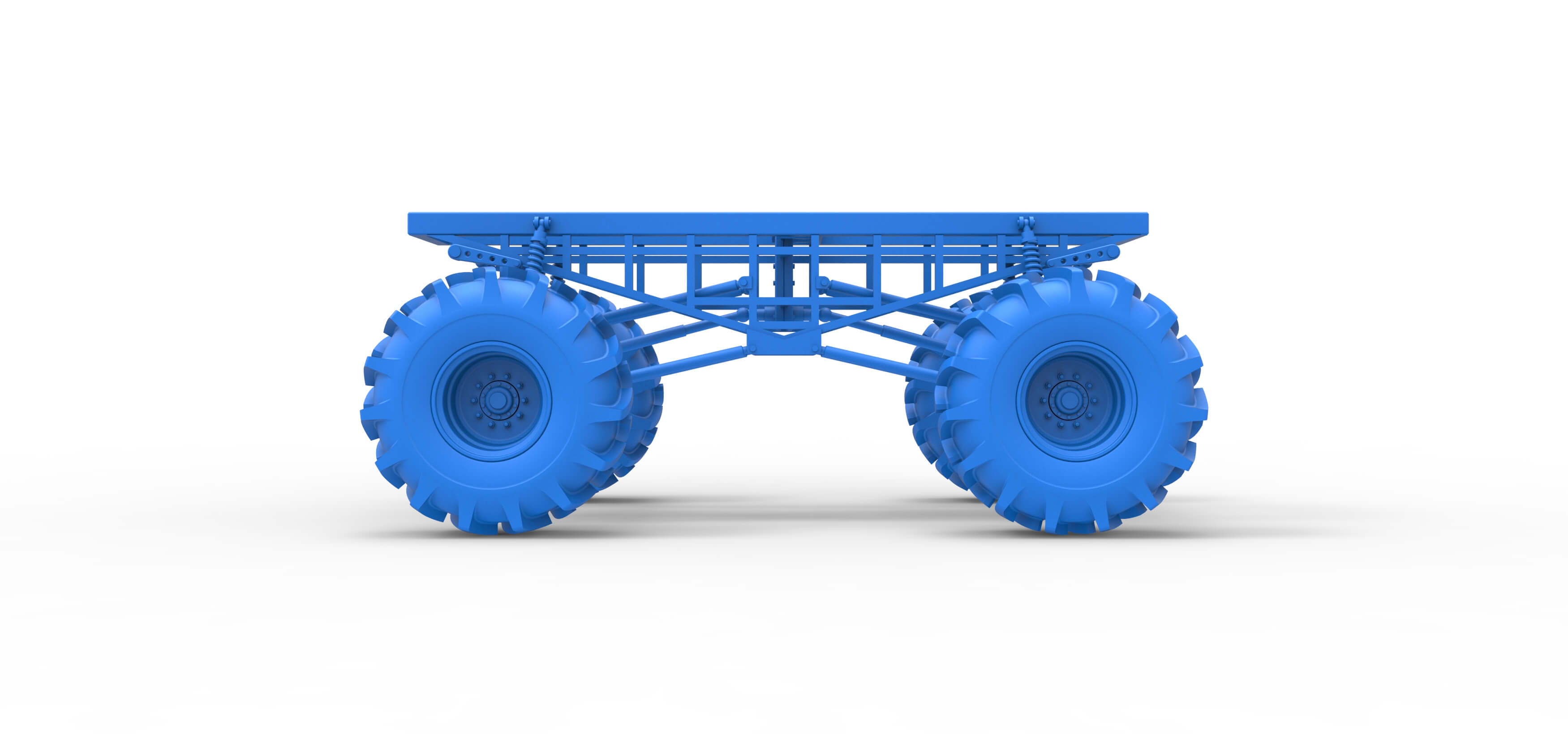 Chassis of Redneck Rave Mud Truck 1:25 - 3D Model by TechItemsRock