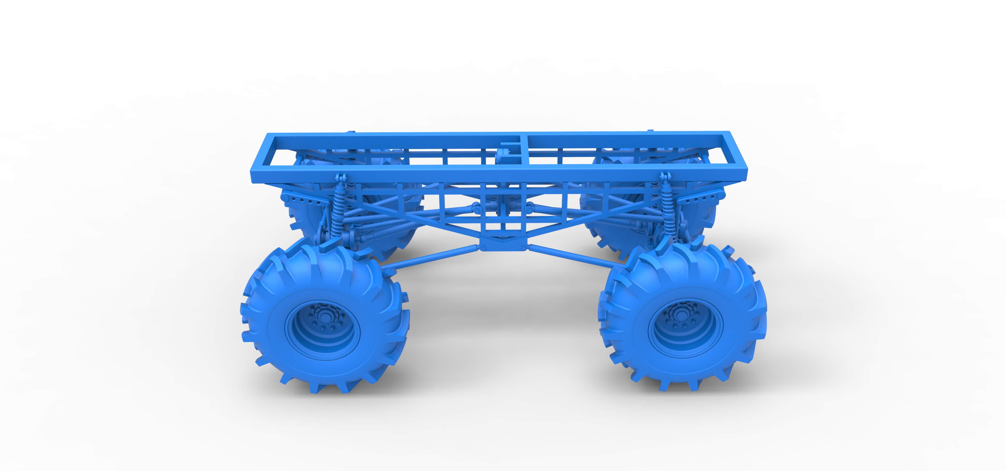 Chassis of Redneck Rave Mud Truck 1:25 - 3D Model by TechItemsRock