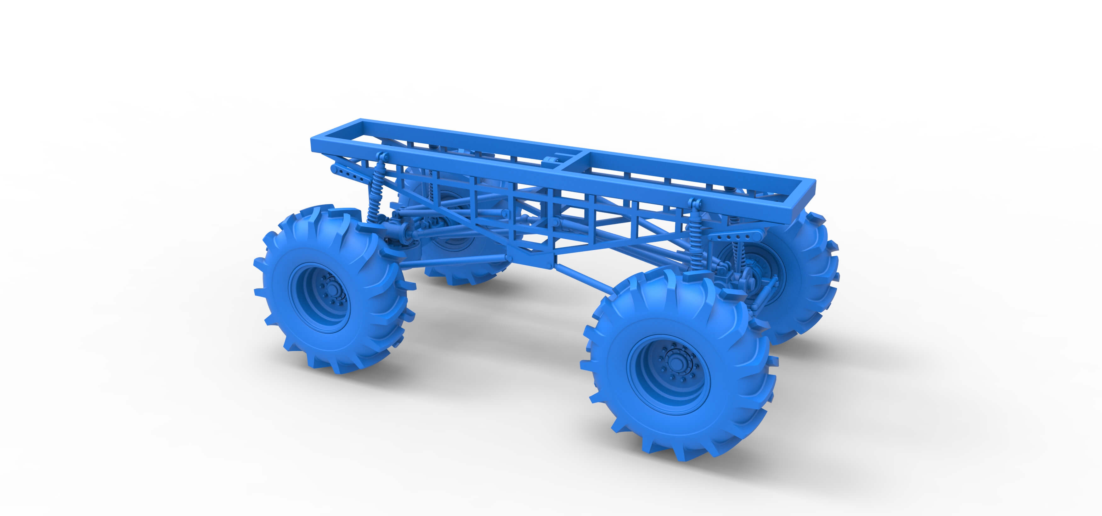 Chassis of Redneck Rave Mud Truck 1:25 - 3D Model by TechItemsRock