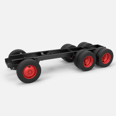 Chassis of Vintage Gatr Racing Semi Truck Scale 1:25 - 3D Model by ...