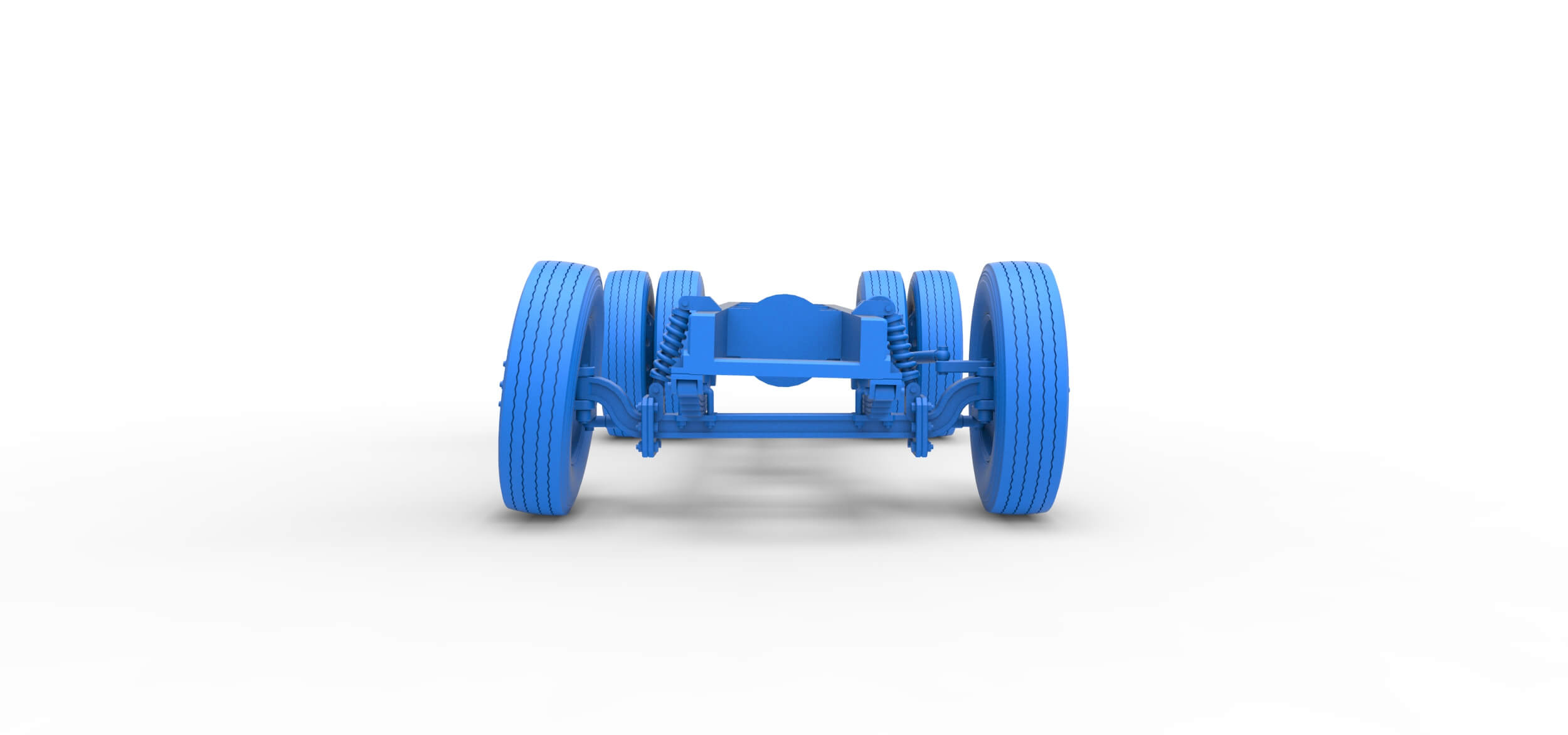 Chassis of Vintage Gatr Racing Semi Truck V2 Scale 1:25 - 3D Model by ...