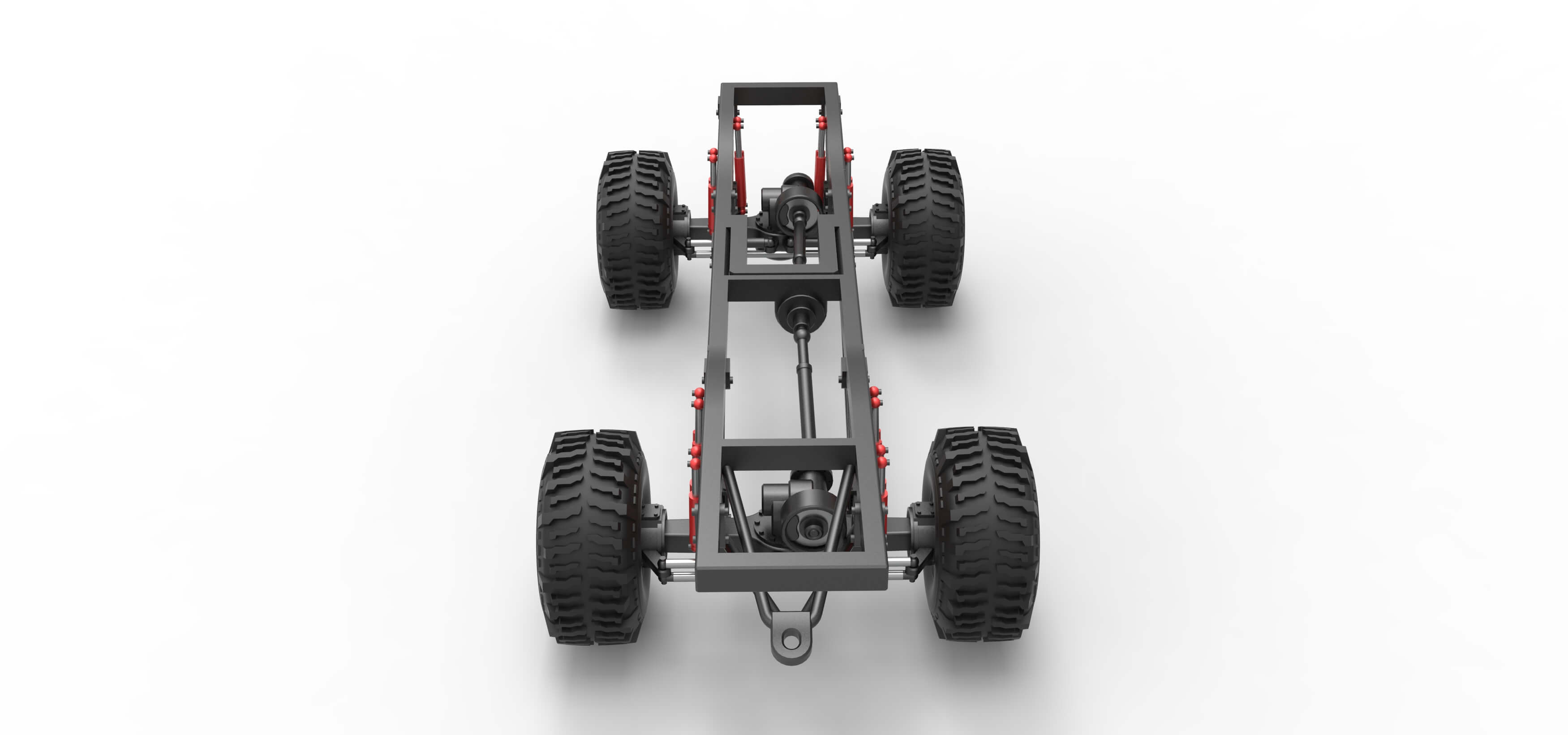 Chassis of Wheel Standing Mega Truck 1:25 - 3D Model by TechItemsRock