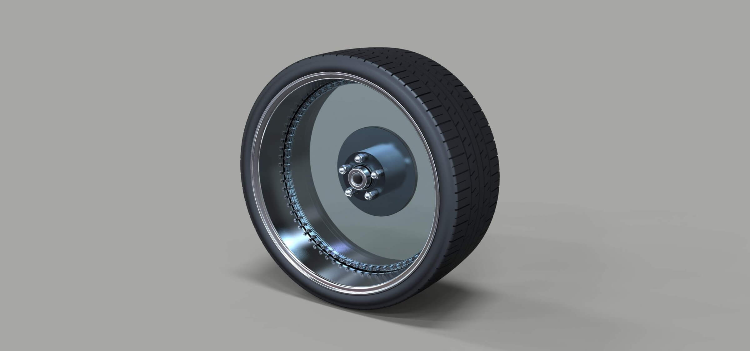 Clear Car Wheel - 3D Model by TechItemsRock