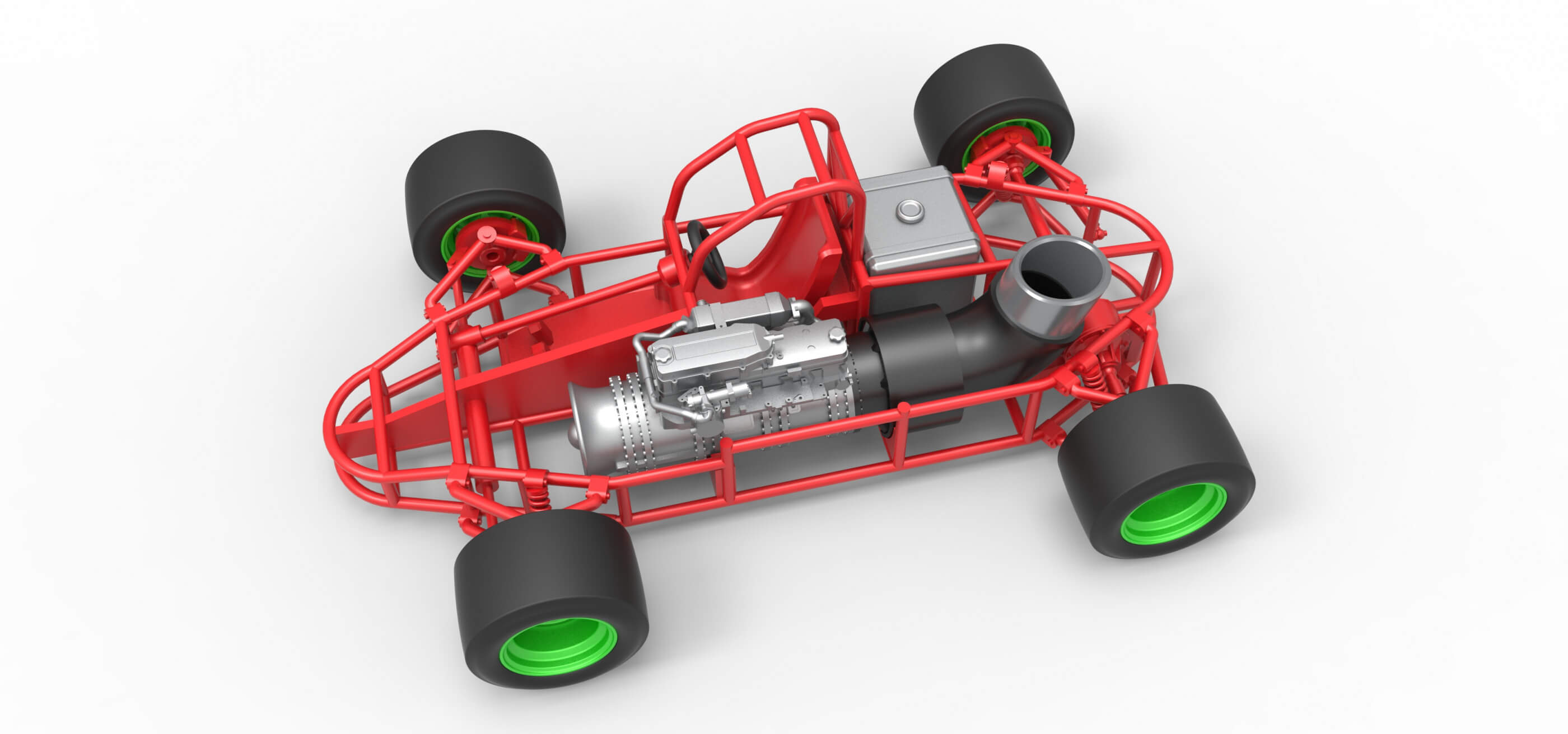Concept Jet Race Car 1:25 - 3D Model by TechItemsRock
