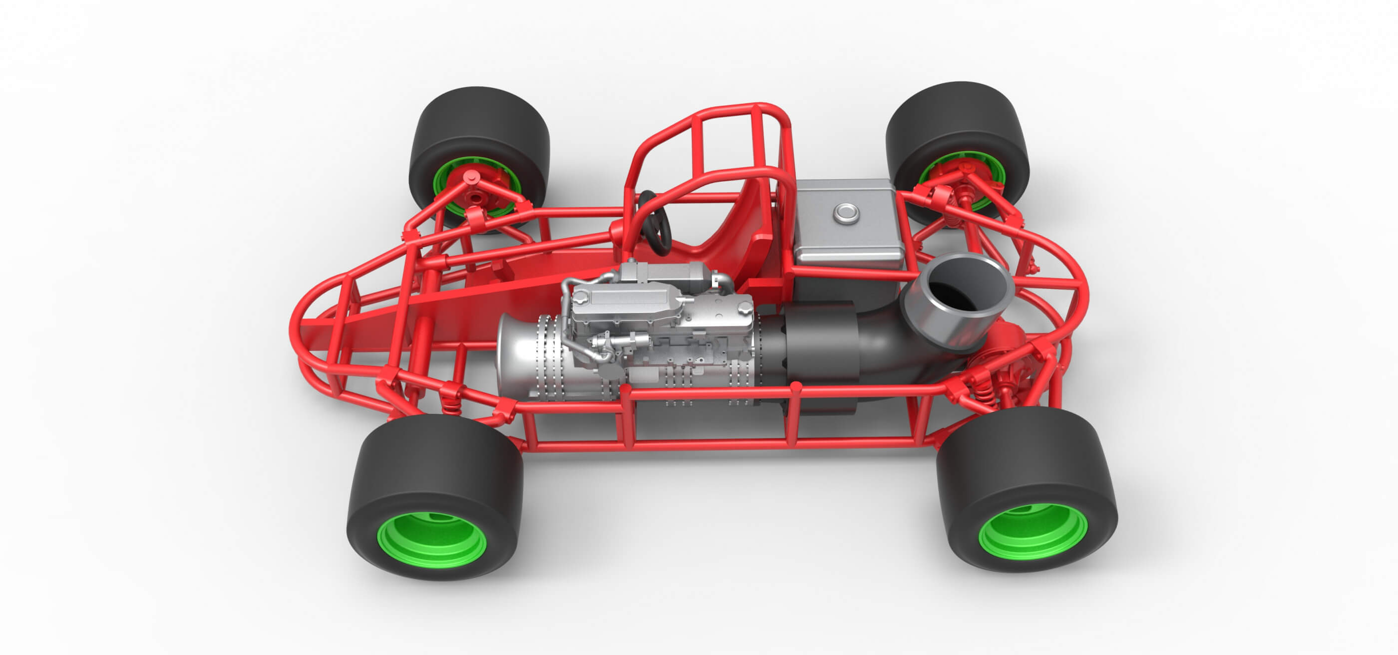 Concept Jet Race Car 1:25 - 3D Model by TechItemsRock