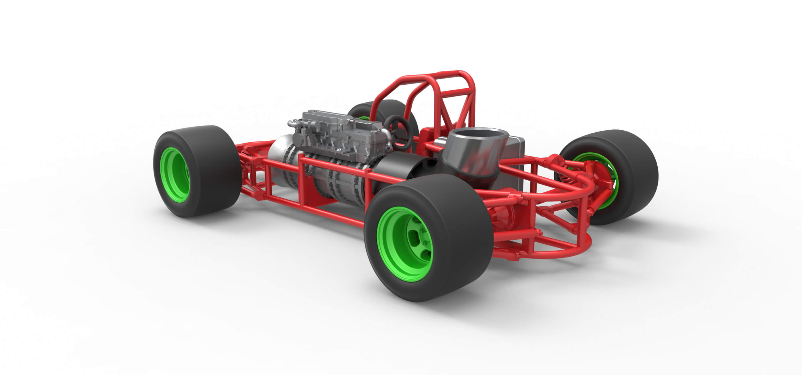Concept Jet Race Car 1:25 - 3D Model by TechItemsRock